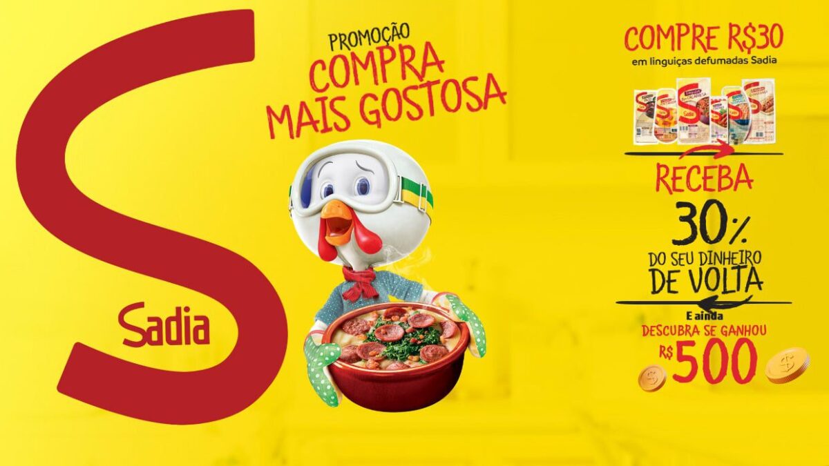 Promoção Sadia Compra Mais Gostosa - Cadastrar | Prêmio