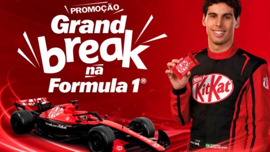 Promoção KitKat Grand Break 2026 te leva à Formula 1